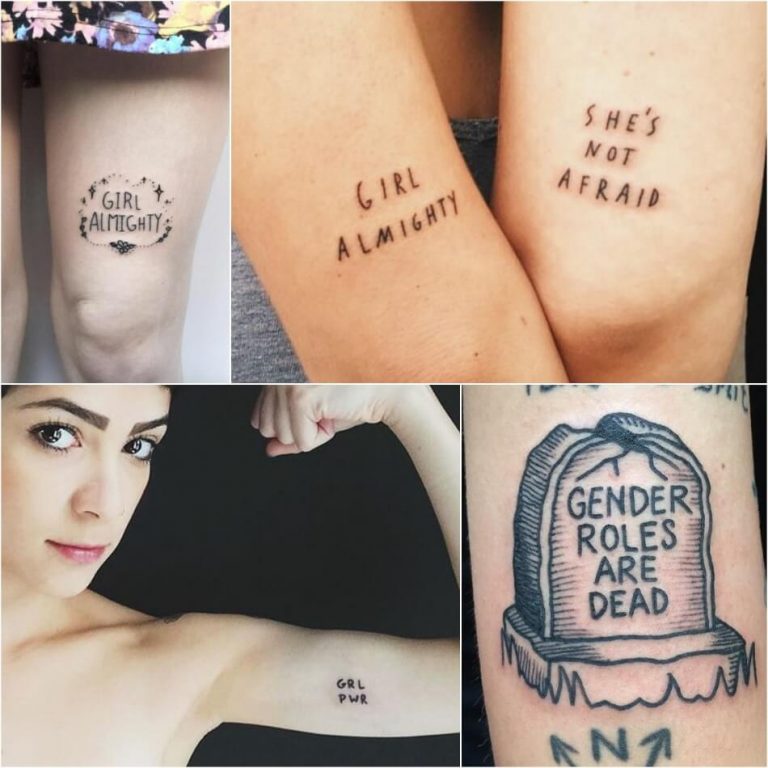 Girl Power Tattoo Ideas Fight Like A Girl Best Feminist Tattoos