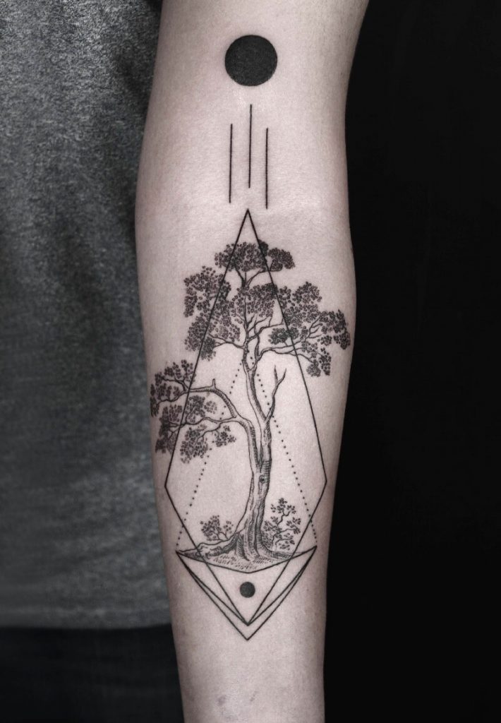 Tree Tattoo Design - Forest Ink Ideas as a Symbol of Life & Knowledge