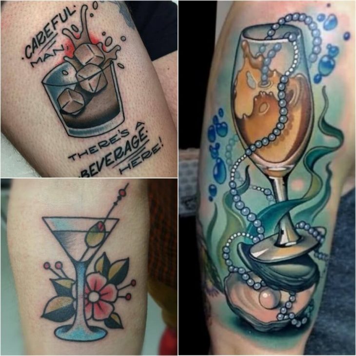 Stunning Tattoos for Bartenders - Best Cocktail & Drink Tattoo Ideas