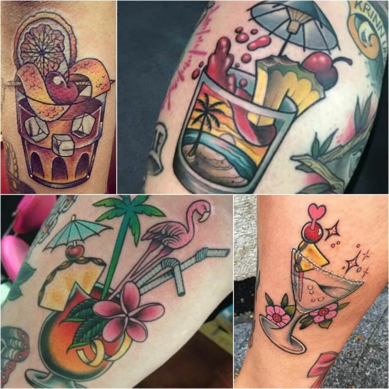 Stunning Tattoos for Bartenders - Best Cocktail & Drink Tattoo Ideas