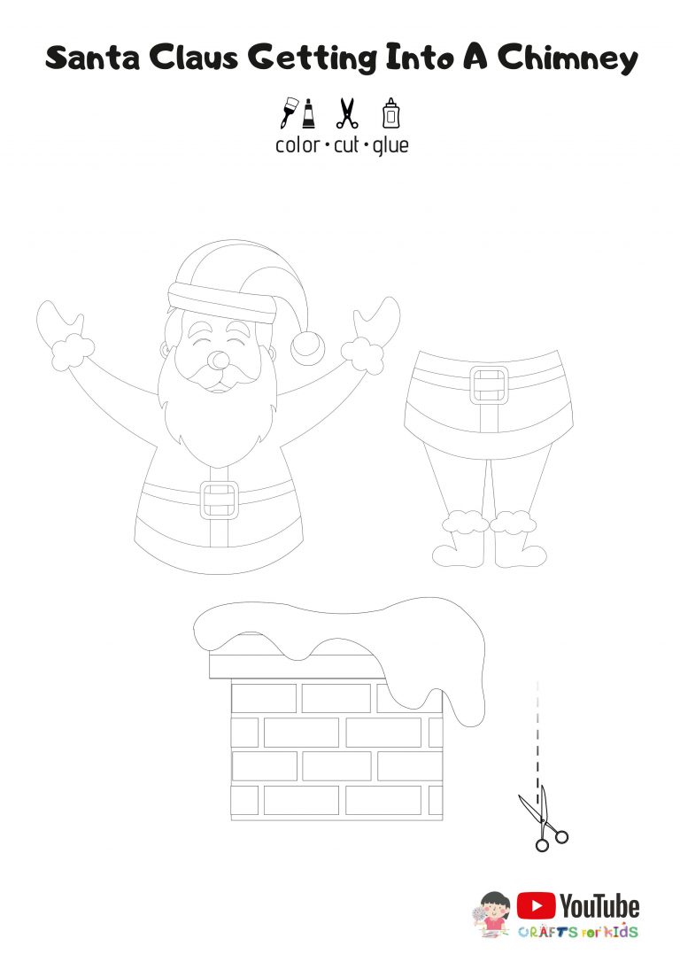Best Santa Craft for Kids | Santa Stuck in a Chimney - PositiveFox.com