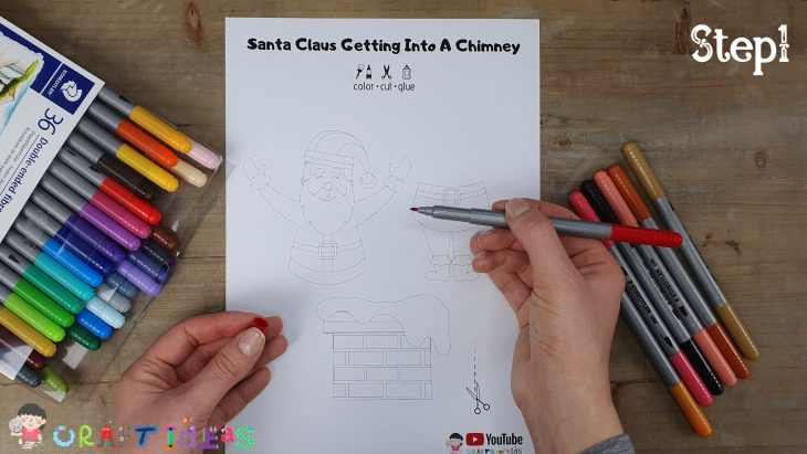 Best Santa Craft for Kids | Santa Stuck in a Chimney - PositiveFox.com