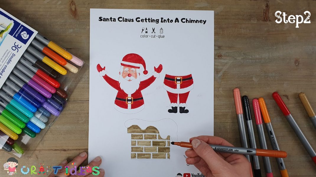 Best Santa Craft for Kids | Santa Stuck in a Chimney - PositiveFox.com