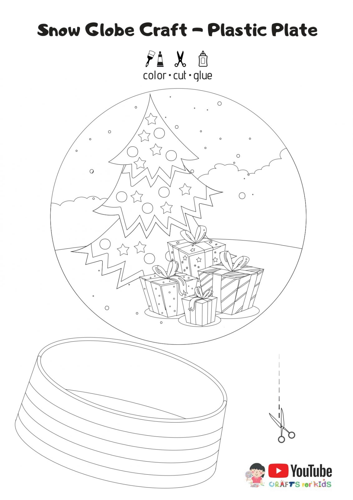 How to Make a Christmas Snow Globe | Craft Ideas for Kids