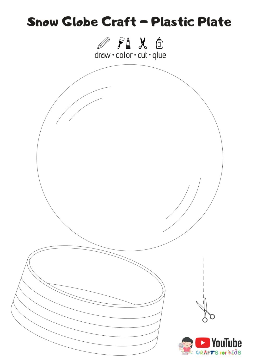 How to Make a Christmas Snow Globe | Craft Ideas for Kids