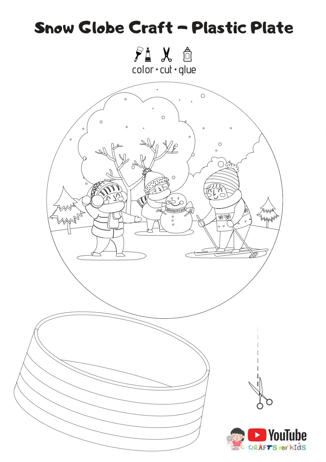 How to Make a Christmas Snow Globe | Craft Ideas for Kids