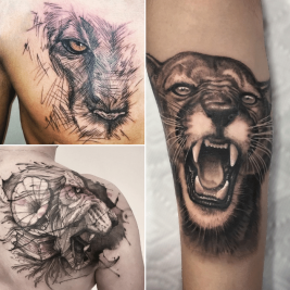 Best Puma Tattoo Ideas - Puma Tattoo Meaning and Design - PositiveFox.com